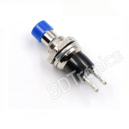 7mm Thread 2-Pin Metal Push Button (Blue) price in BD