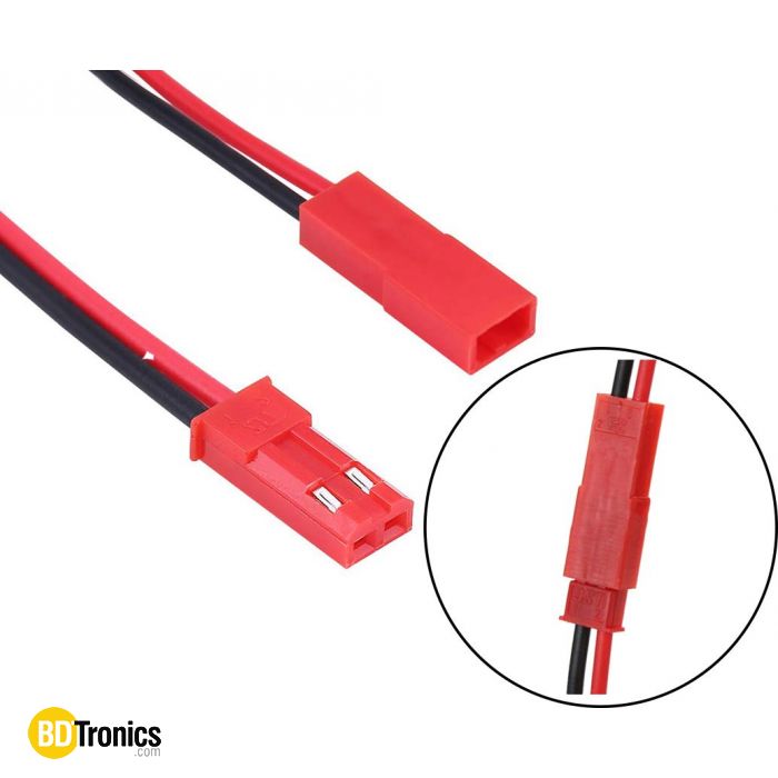2 Pin JST Male and Female Connector Plug With Cable
